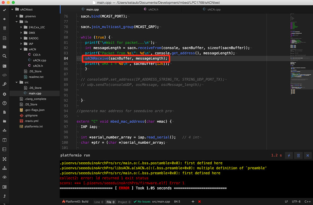 Building Code Fail Platformio Community