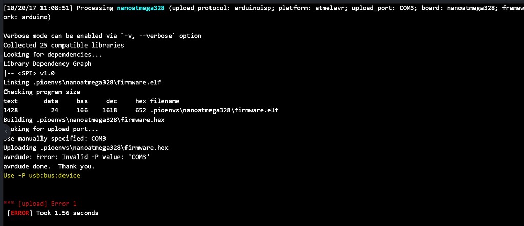 Problem Uploading To Arduino Error In Usb Platformio Ide