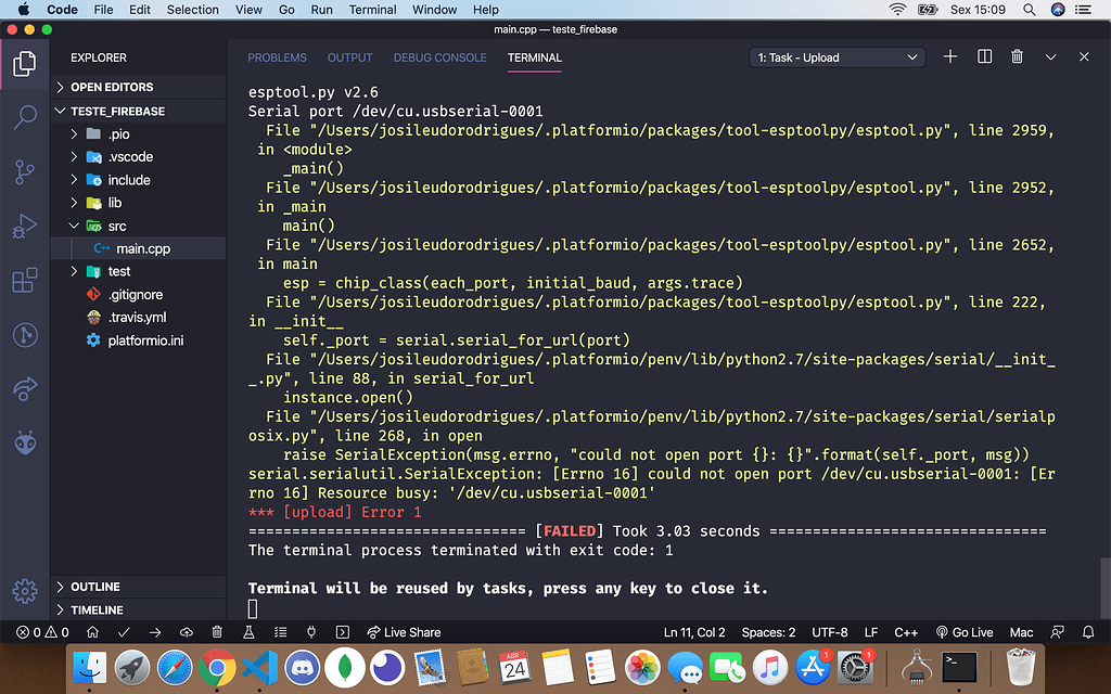 Could not open port {} - FAQ - PlatformIO Community
