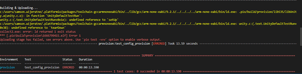 Cant get the unit test work with custom unity_config.h - PlatformIO ... Cant get the unit test work with custom unity_config.h - PlatformIO ...