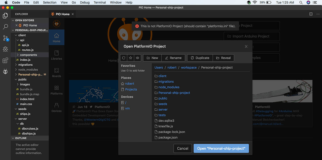 Not Platformio Project Problem Platformio Community