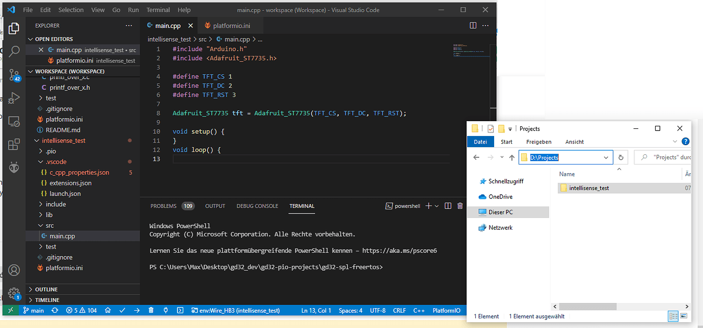No definition found - PlatformIO IDE - PlatformIO Community