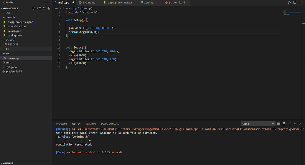 Fatal Error Arduinoh No Such File Or Directory Platformio Ide Platformio Community