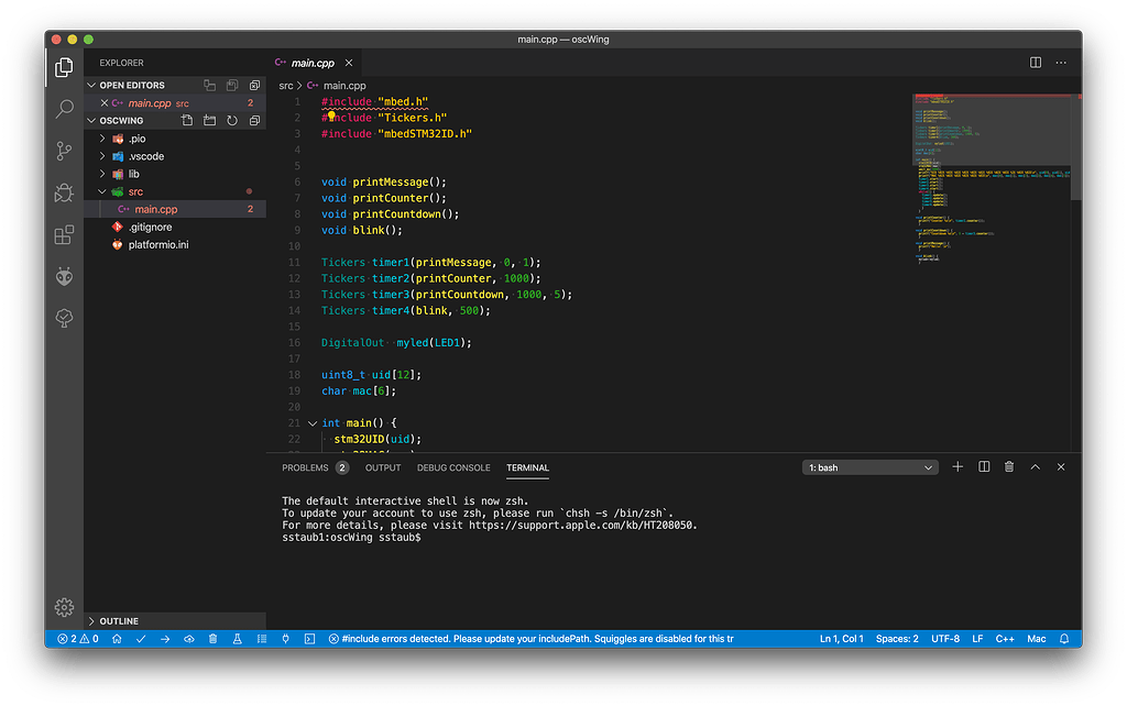 Path problem with mbed.h - PlatformIO IDE - PlatformIO Community
