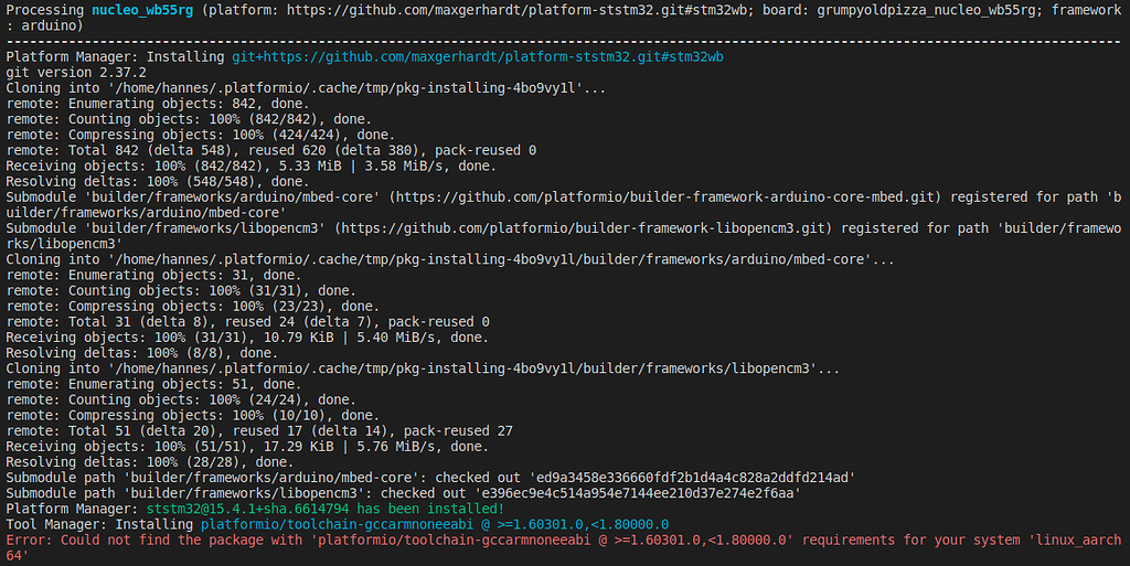 How to compile for stm32 on a arm64 host with platform io - ststm32 ...