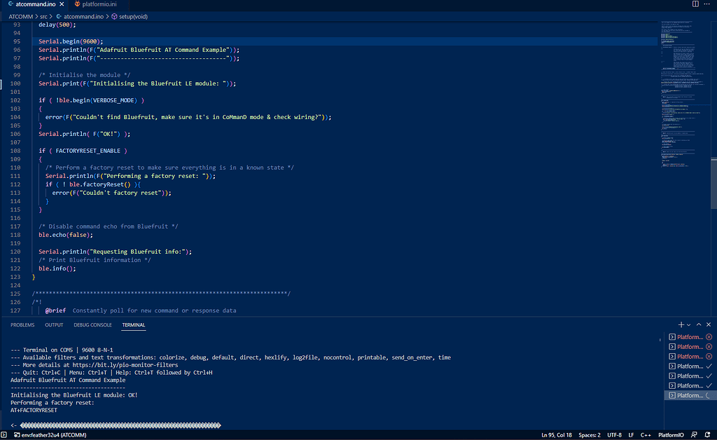 Serial Monitor not functioning - vscode - PlatformIO Community