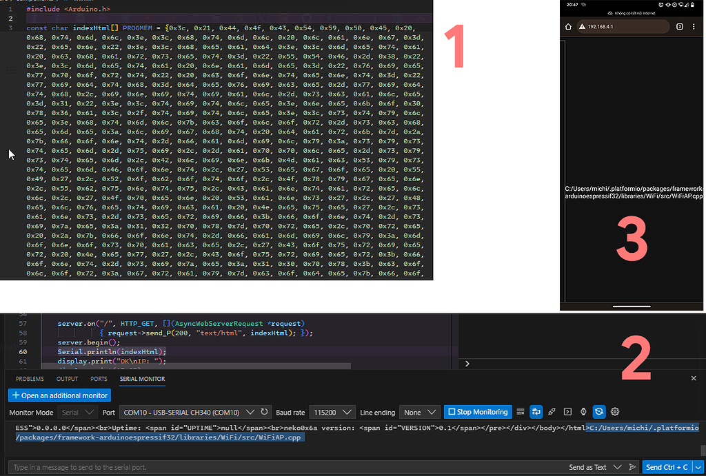 A Path From Wifiapcpp Is Automatically Appended To My C Array