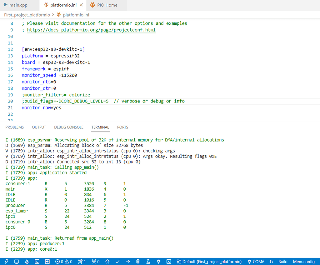Plaformio Esp Idf Framework Log Output Issue Platformio Community